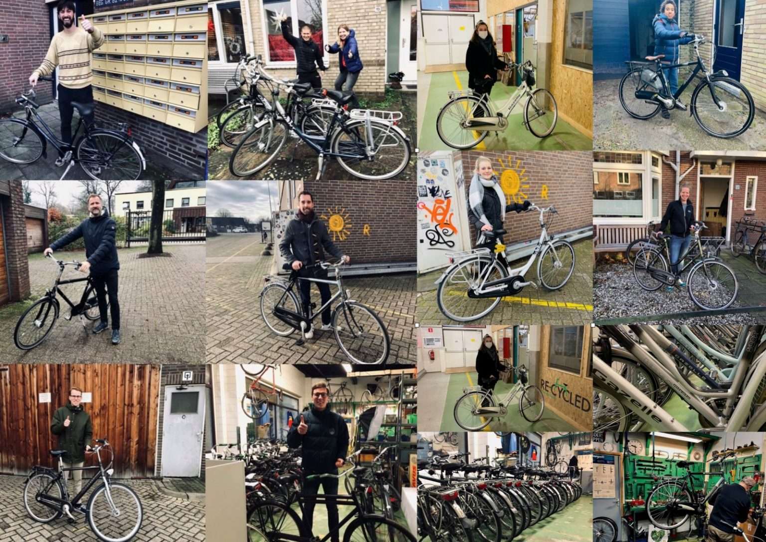 100 Re-Cycled Fietsen Op De Weg! | Re-Cycled